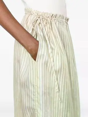 TOTEME Striped Mini Skirt - Neutrals