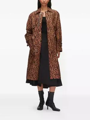 3.1 Phillip Lim Leopard-print Belted Coat