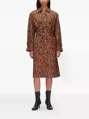 3.1 Phillip Lim Leopard-print Belted Coat