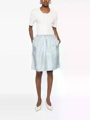 TOTEME Striped Mini Skirt - Blue