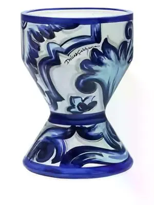 Dolce & Gabbana Floral Geometric Ceramic Vase
