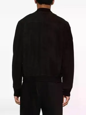 SALVATORE SANTORO Suede Bomber Jacket