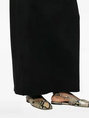 TOTEME Merino Wool T-shirt Maxi Dress - Black