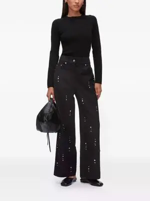 3.1 Phillip Lim Grommet-detail Wide Leg Jeans
