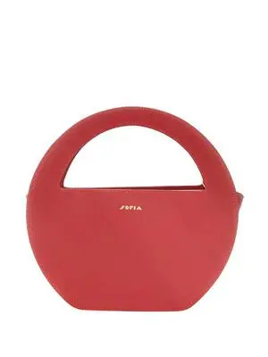 SOFIA Mini Edda Round Tote Bag - Red