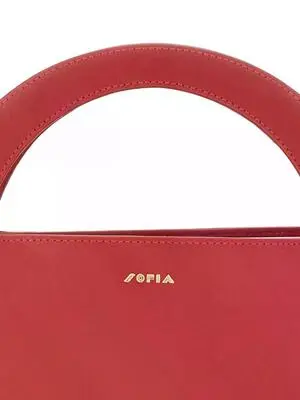 SOFIA Mini Edda Round Tote Bag - Red