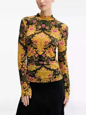 Farm Rio Mock Neck Tops