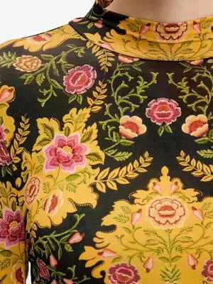 Farm Rio Floral-pattern Long-sleeve Top