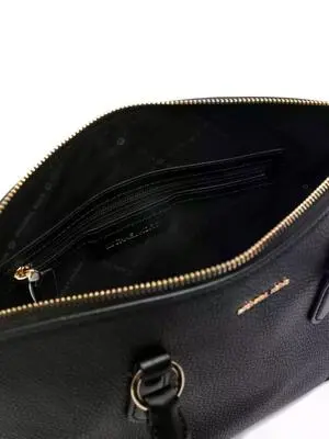 Michael Kors Md Ew Dome Logo-plaque Leather Tote Bag