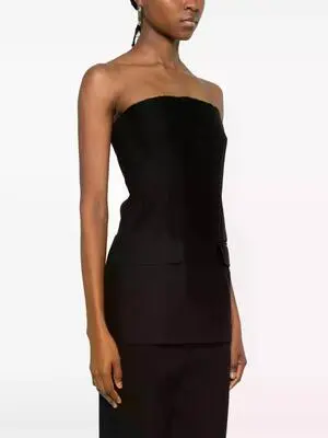 TOTEME Strapless Pocket Top - Black