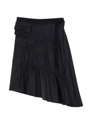 3.1 Phillip Lim Ruffles Pocket-detail Asymmetric Skirt - Blue