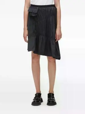 3.1 Phillip Lim Ruffles Pocket-detail Asymmetric Skirt - Blue