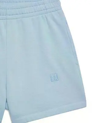 ANINE BING Framed Monogram Shorts - Blue