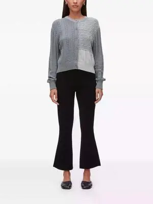 3.1 Phillip Lim Cable-knit Patchwork Cardigan