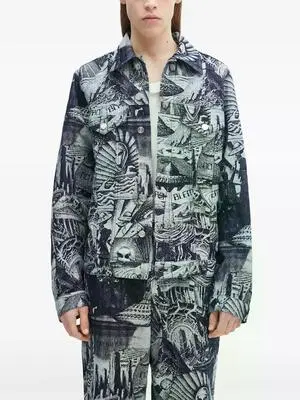 Aries Graphic-pattern Shirt Jacket