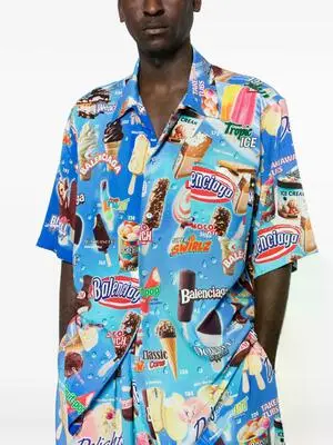 Balenciaga Sweet Treat Short-sleeves Shirt