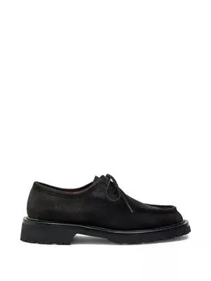 Legres Lace-up Leather Derby Shoes - Black