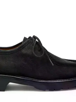 Legres Lace-up Leather Derby Shoes - Black