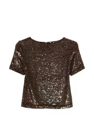 P.a.r.o.s.h Sequin-embellished Blouse - Brown