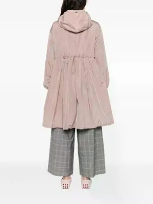 Herno Ruffled-trim Hooded Parka - Pink