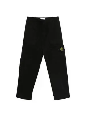 Stone Island Black Wash Pants For Men