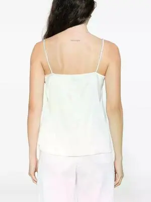PANICALE Beaded Strap Top - White