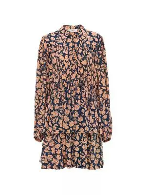 Chloé Floral Gathered Dress