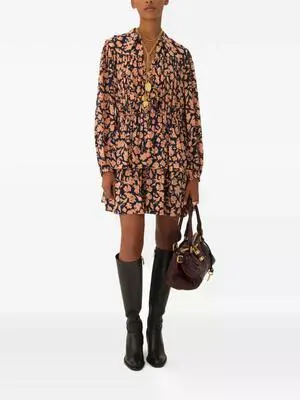 Chloé Floral Gathered Dress