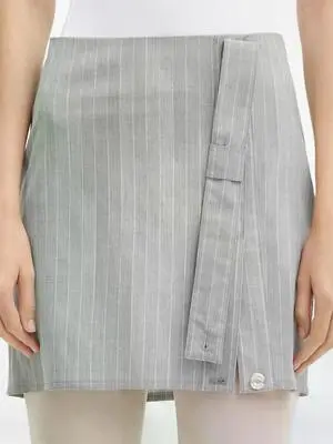 Moschino Striped Mini Skirt - Grey