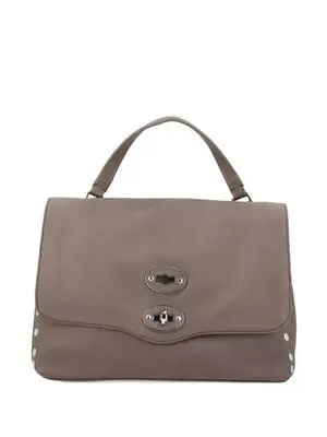 ZANELLATO Top-handle Tote Bag With Turn-lock Fastening - Neutrals
