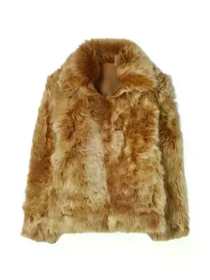 Tory Burch Shearling Jacket With Collar