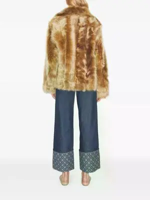 Tory Burch Shearling Jacket With Collar