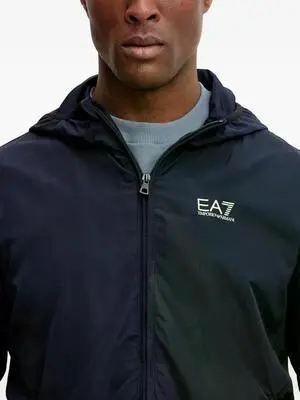 EA7 Core Identity Hooded Jacket - Blue