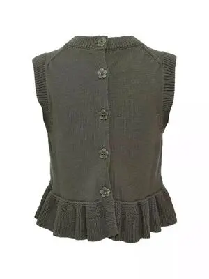 Cecilie Bahnsen Ruffled Knit Vest