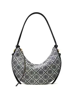 Tory Burch Patterned Half-moon Shoulder Bag