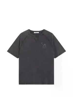 Maison Kitsuné Fountain Stamp-printed Faded T-shirt