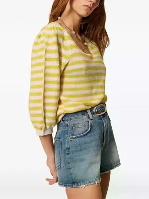 TWINSET Striped V-neck Sweater