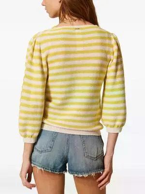 TWINSET Striped V-neck Sweater