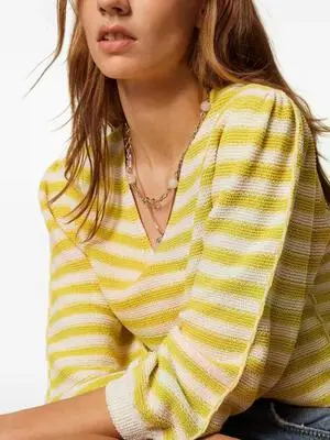 TWINSET Striped V-neck Sweater