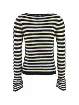 TWINSET Striped Long Sleeve Sweater