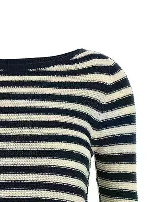 TWINSET Striped Long Sleeve Sweater