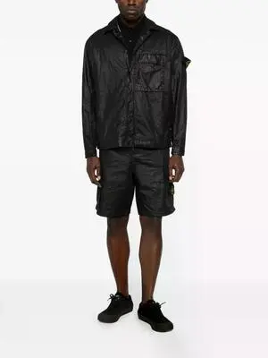 Stone Island Cargo Shorts - Black