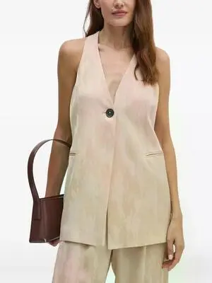 Sisley Button V-neck Waistcoat