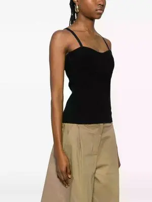 Max Mara Epica Strap Top - Black