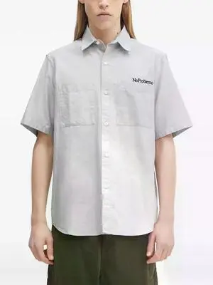 Aries Logo-embroidered Shirt
