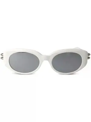 Alexander McQueen Oval Sunglasses - White
