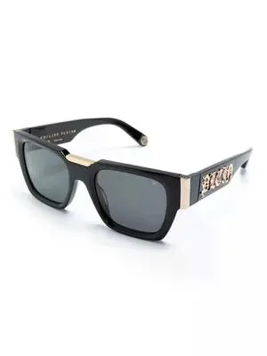 Philipp Plein Logo-plaque Square-frame Sunglasses