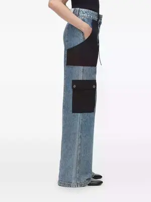 3.1 Phillip Lim Panelled Wide Leg Jeans