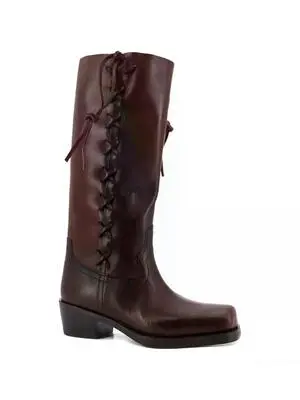 Paris Texas Lace-up Boots
