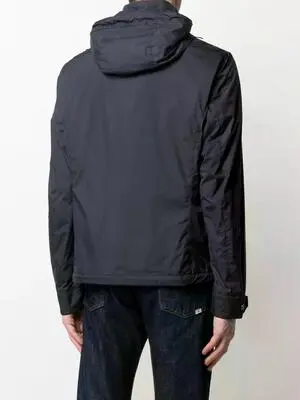 MOORER Hooded Zip-front Jacket